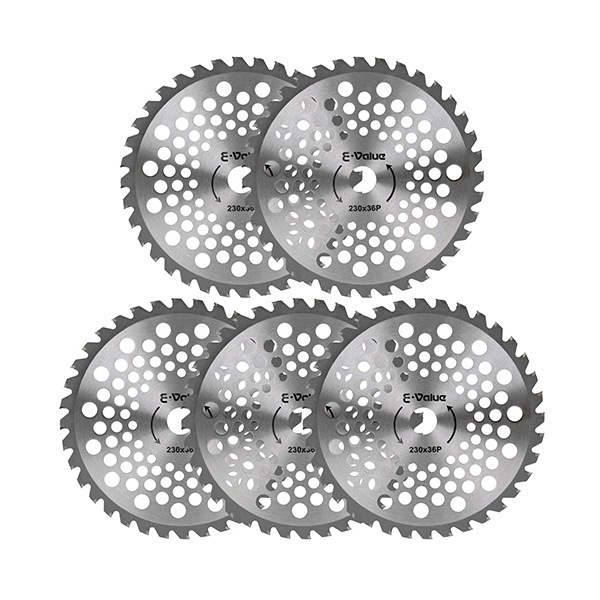 【楽天市場】藤原産業 E-Value 軽量チップソー 5枚組 (5T) ETT-230MMX36P 刈払機用 36枚刃 外径230mm 替刃：ホームセンターグッデイ楽天市場店