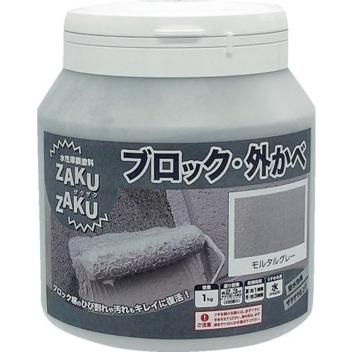 【楽天市場】 ニッぺ STYLE ZAKUZAKU 1kg モルタルグレー HUP201〔品番:4976124882616〕【5367528: ...