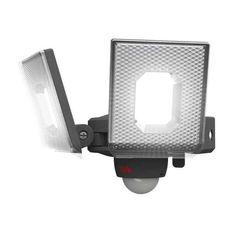 【楽天市場】【即納在庫品】 ムサシ 7.5W×2灯スライド型センサーライト コンセント式 1600 LED-AC2014：ホームセンターバロー2号店