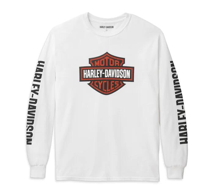 【楽天市場】【ハーレー純正】 メンズ Bar & Shieldロゴ ロングスリーブTシャツ 99011-22VM Sサイズ：HD東久留米 ...