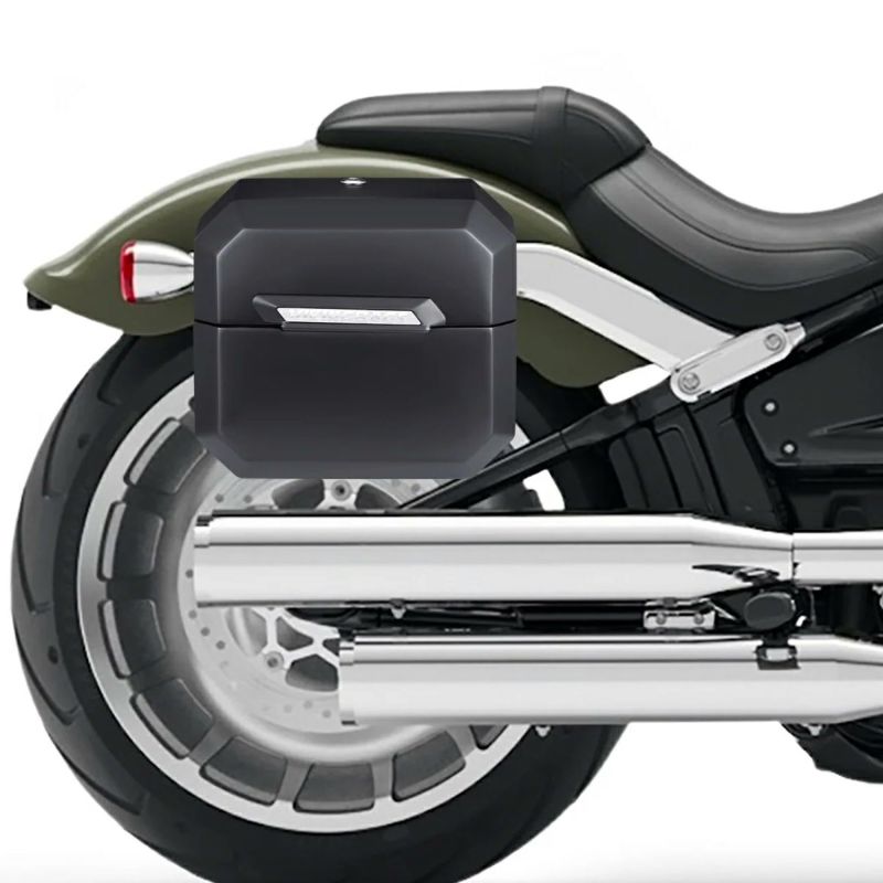 【楽天市場】M8 ファットボーイ Outlaw クイックマウント・スモール・サドルバッグ 10L 右用 (マットブラック) Viking ...