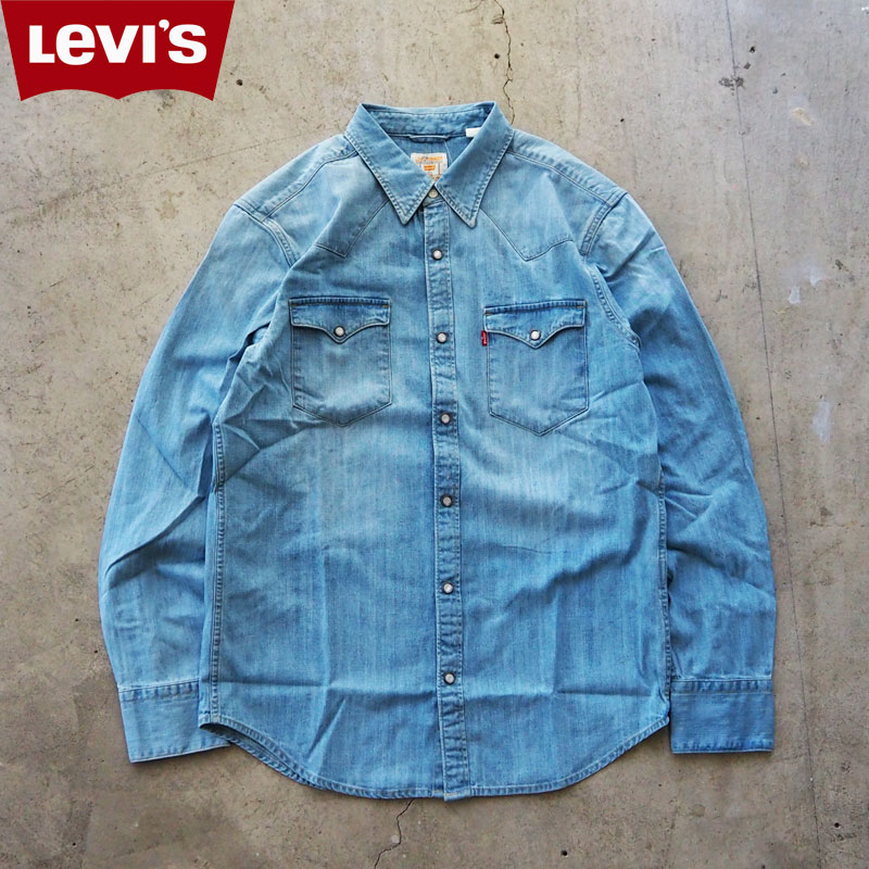 【楽天市場】Levi's リーバイス デニムシャツ Barstow Western Denim Shirt 857440047 メンズ ...