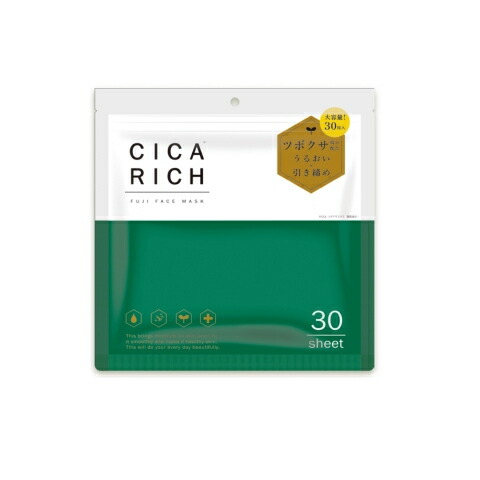 【楽天市場】※ゆうパケット送料無料※ 『富士 CICA RICH シカリッチ フェイスマスク 30枚』：Healing Village 楽天市場店