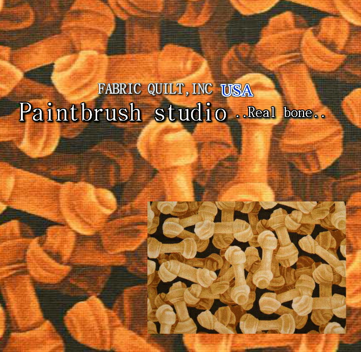 【楽天市場】USAコットン Paintbrush studio 「Real bone」/骨/ペイントブラッシュ/ネコ/イヌ/生地/布/綿/輸入 ...