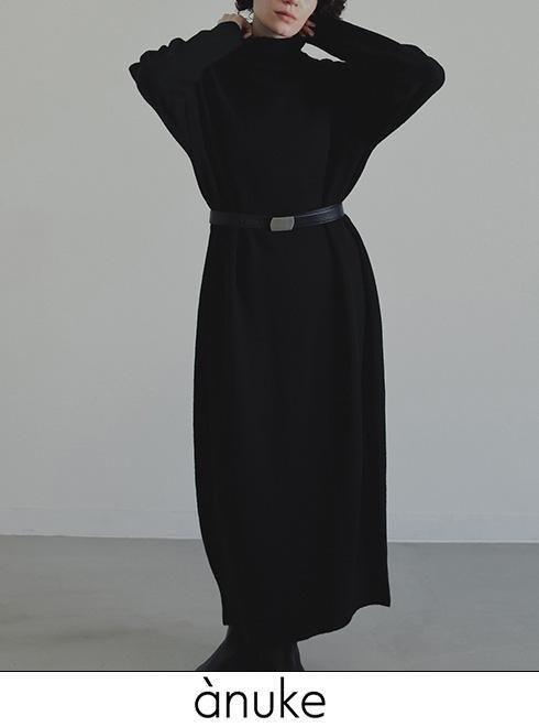 【楽天市場】【予約】anuke アンヌーク Cocoon Knit Onepiece★ 25秋冬予約 62520308 マキシワンピース 入荷 ...