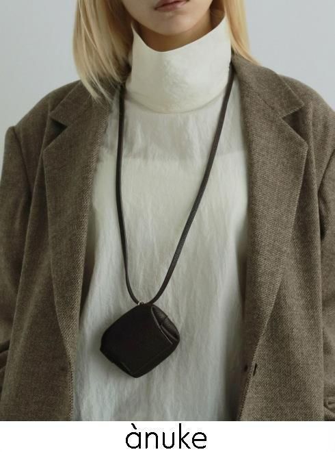 【楽天市場】【予約】(受注会～4/30 PT5倍) anuke アンヌーク Ecoleather Waist Pouch★ 25秋冬予約 62521023 ポーチ 入荷予定 : 9月中旬 ...