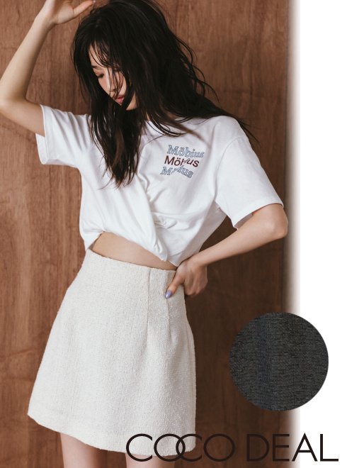 【楽天市場】【即日出荷】(セール40%OFF＋300円OFF) COCODEAL ココディール ツイードミニスカート 24秋冬 74517547 フレアスカート ボトム【新作】ss12 ...