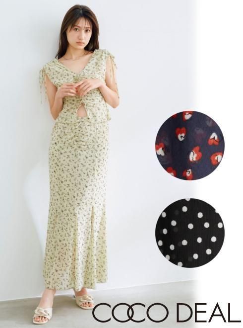 【楽天市場】【一部予約】【待望追加】COCODEAL ココディール 'メッシュプリントギャザーワンピース'' 25春夏. 75215305 タイトワンピース 【新作】ベージュ:6月中旬 ...