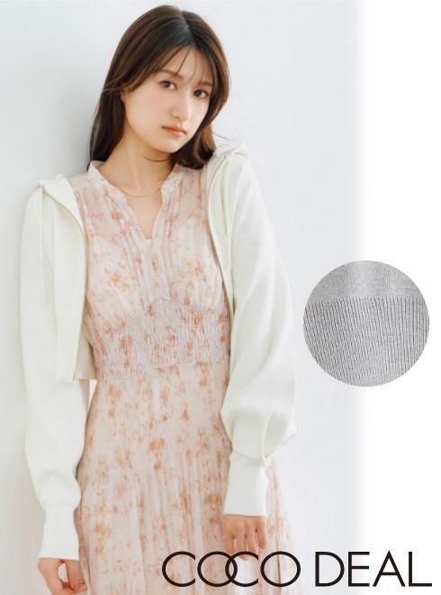 【楽天市場】【即日出荷】COCODEAL ココディール コンパクト逆開ジップニットフーディー 25春夏. 75233218 ニットトップス 【新作】：HeartySelect 楽天市場店