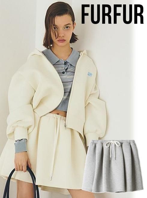 【楽天市場】【予約】(期間限定10%OFF&400円OFF~8/24) FURFUR ファーファー ポンチフレアミニスカート 25秋冬予約 RWCS254109 フレアスカート 入荷予定 ...