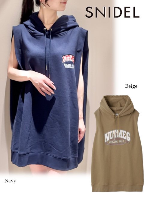 【楽天市場】【即日出荷】(ファイナルセール50%OFF) snidel スナイデル NUTMEGノースリスウェットワンピ 23春夏. SWCO232021 フレアワンピース 2023夏 ...