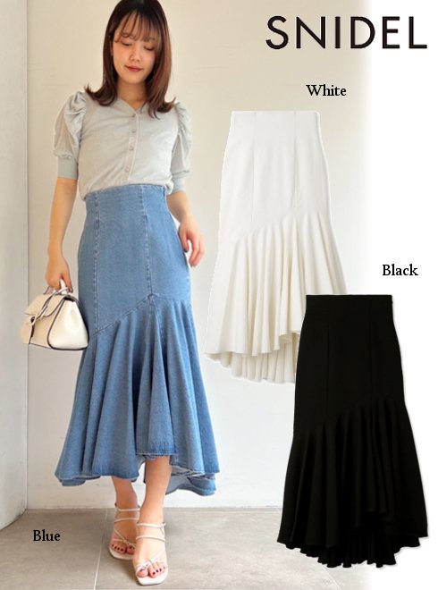 【楽天市場】【即日出荷】(ファイナルセール50%OFF) snidel スナイデル マーメイドスカート 23春夏. SWFS232002 フレアスカート 2023夏コレクション ...