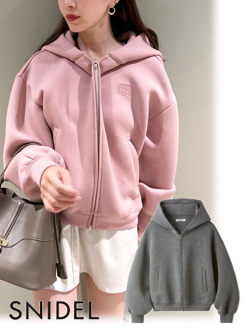 【楽天市場】【即日出荷】(12%OFF＋300円OFF) snidel スナイデル エンボスロゴフーディー 24秋冬 SWCT244202 スウェット・パーカー 【snidel】トップス【新作 ...