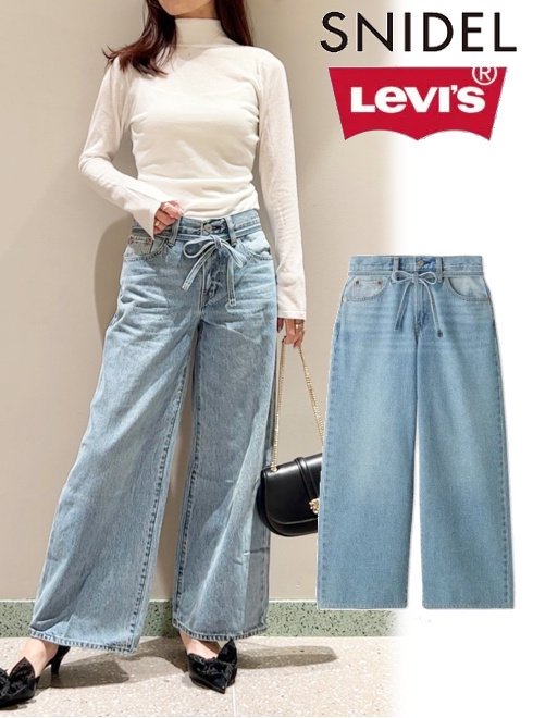 【楽天市場】【即日出荷】(セール50%OFF) snidel スナイデル Levi's別注デニム 29インチ 24秋冬 SWFP244051 デニムパンツ 【snidel】ボトム デニム特集 ...