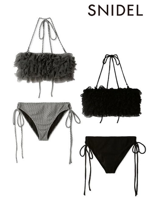 【楽天市場】【予約】(期間限定12%OFF) snidel スナイデル チュールビキニ 24春夏.予約 SWGG242651 水着 入荷予定 : 5月下旬～【snidel】春小物 ...