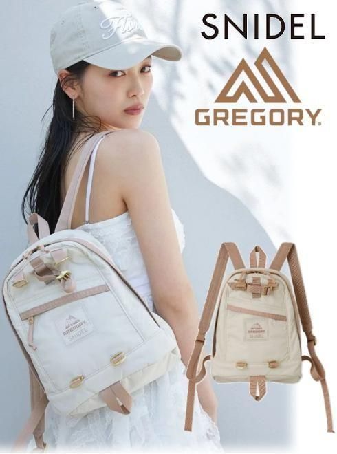 【楽天市場】【予約】(期間限定10%OFF&400円OFF~7/4) snidel スナイデル GREGORYミニリュック 25春夏.予約 SWGB254610 リュック 入荷予定 : 6月 ...