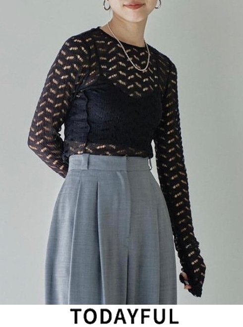 【楽天市場】【即日出荷】TODAYFUL トゥデイフル Jacquard Bodysuit ★ 24春夏 12410611 カットソー ジャガードボディスーツ 2024春夏コレクション ...