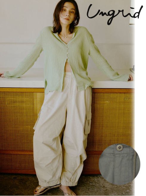 【楽天市場】【即日出荷】(セール70%OFF) Ungrid アングリッドジップデザインミリタリーパンツ 24秋冬 112440700801 パンツ 【新作】 ss12 ...