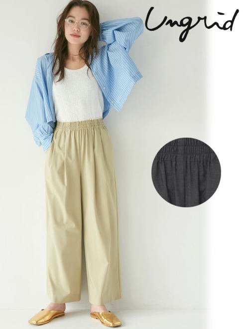 【楽天市場】【即日出荷】(セール60%OFF) Ungrid アングリッドカットオフデザインラフタックパンツ 24秋冬 112440710601 パンツ ボトム【新作】ss12 ...