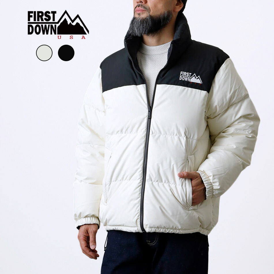 【楽天市場】FIRST DOWN USA ファーストダウン F742001 バブルダウンジャケット メンズ ジャケット ラップ リバーシブル ユニセックス ニューヨーク ブランド アメカジ ...