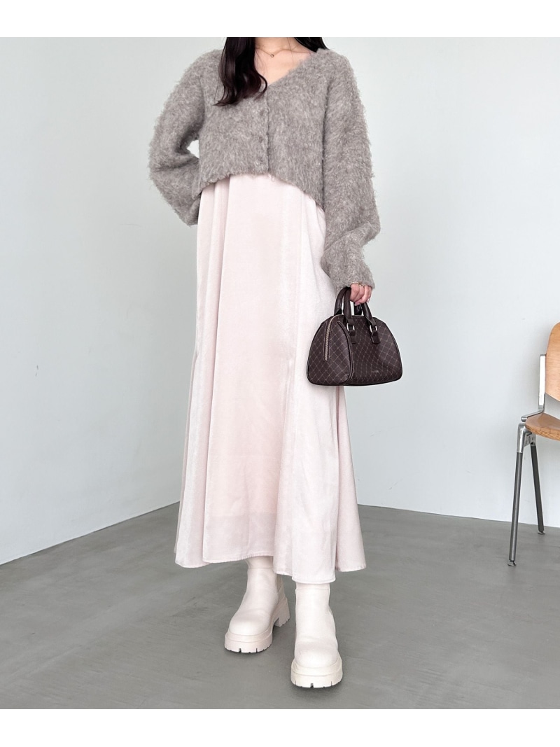 【楽天市場】【SALE／50%OFF】(W)ボリュームシャギー2P/OP Heather ヘザー ワンピース・ドレス ワンピース ベージュ ...