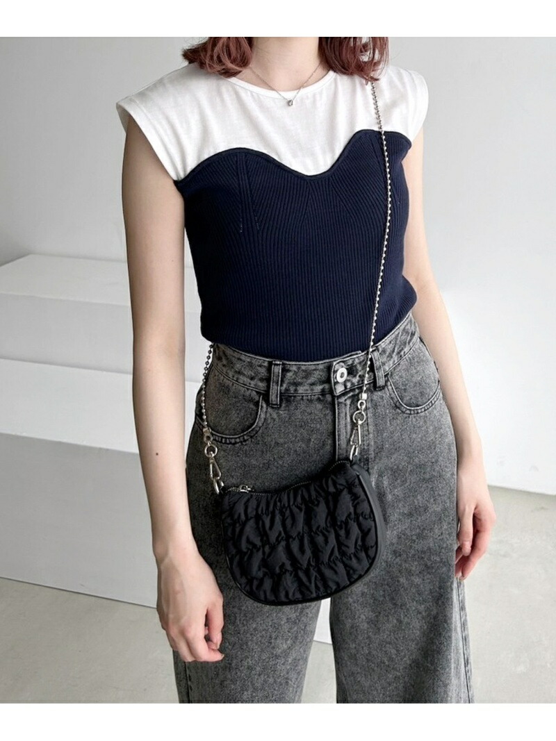 【楽天市場】【SALE／30%OFF】(W)キルティングミニショルダー Heather ヘザー バッグ ショルダーバッグ ブラック ホワイト ...