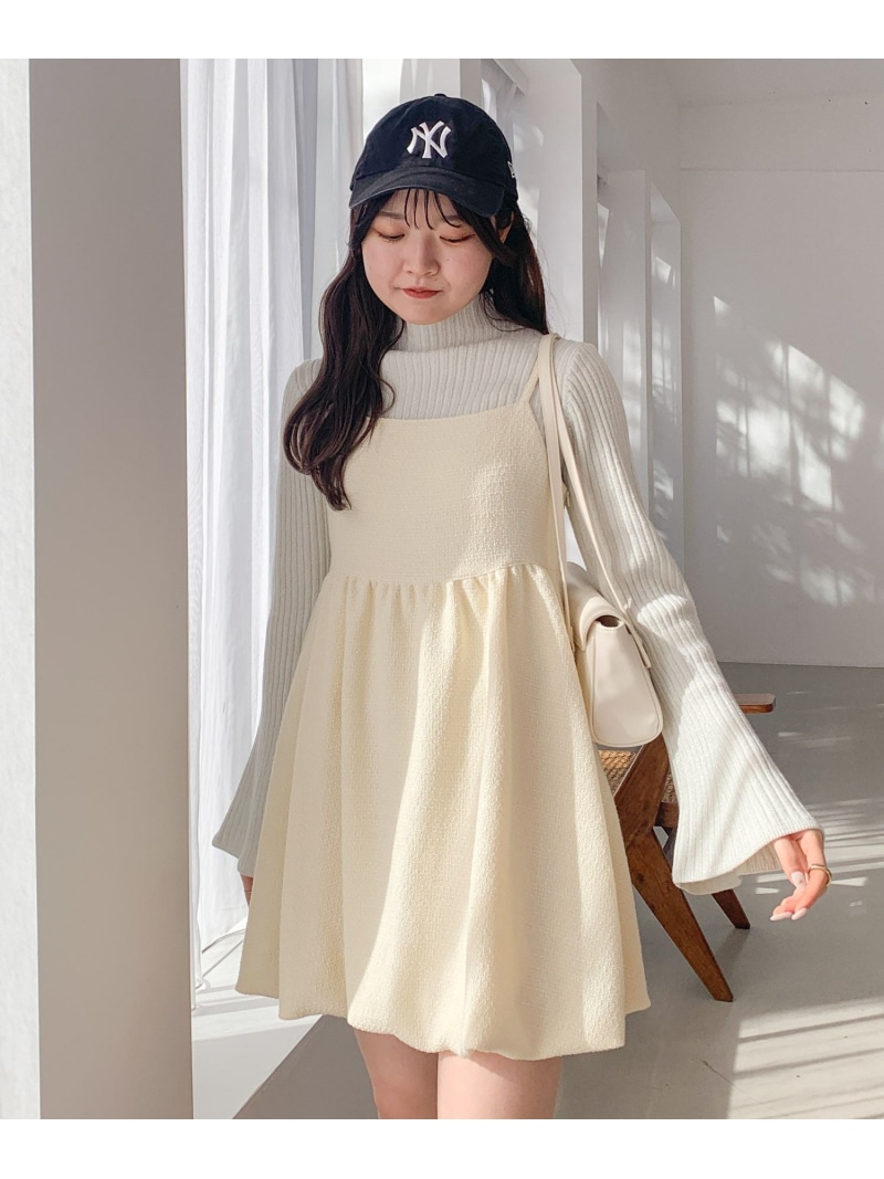 【楽天市場】【SALE／50%OFF】バルーンキャミミニワンピース Heather ヘザー ワンピース・ドレス チュニック グレー ホワイト ブラック【RBA_E】【送料無料】[Rakuten ...