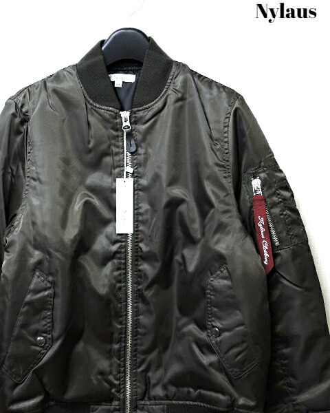 【楽天市場】M【Nylaus MA-1 ライトジャケット KHAKI ナイラス MA-1ジャケット カーキ】：HEAVENS