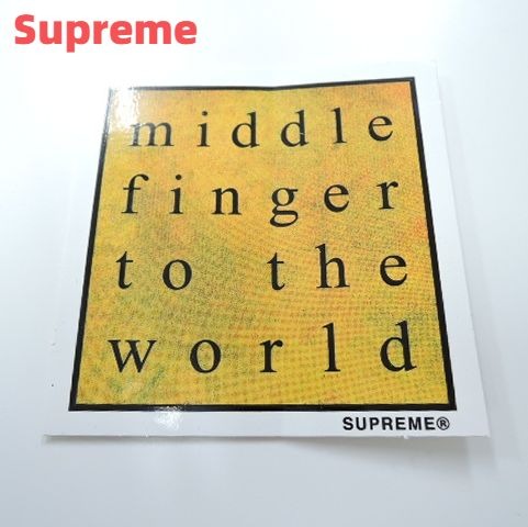 【楽天市場】【Supreme Middle Finger To The World Sticker シュプリーム ステッカー】：HEAVENS