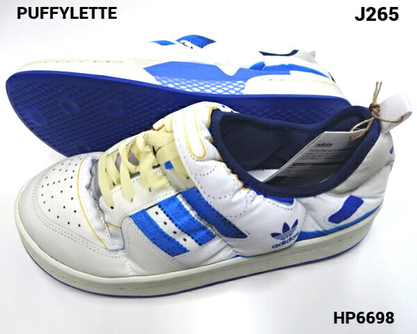 【楽天市場】US8(26.5cm)【adidas PUFFYLETTE HP6698 FTWWHT/ROYBLU/FTWWHT アディダス パ ...