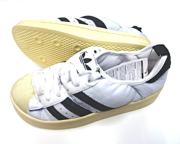 【楽天市場】【adidas PUFFYLETTE HP6697 FTWWHT/CBLACK/OWHITE アディダス パフィレッタ ...