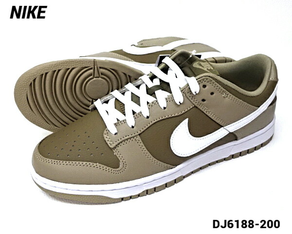 【楽天市場】10(28cm)国内正規品【NIKE DUNK LOW RETRODJ6188-200 KHAKI/WHITE-HAZEL ...