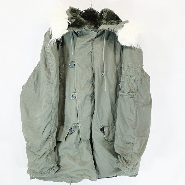 【楽天市場】80s 米軍 実物 U.S.ARMY USAF N-3B フライトジャケット ミリタリー グリーン系 ( メンズ M ) 中古 ...