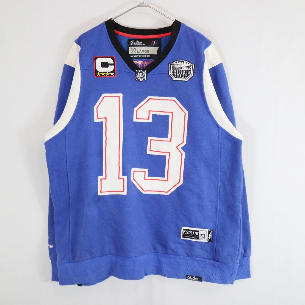 【楽天市場】SALE/ POST GAME ゲームシャツ スウェット 大きいサイズ ブルー (メンズ XXL) 中古 古着 N8769 ...