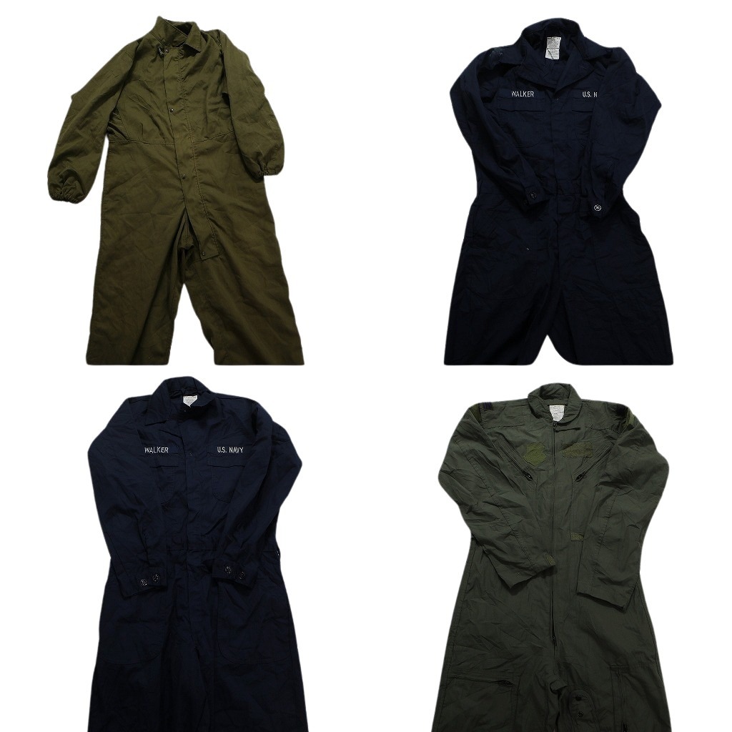 【楽天市場】古着卸 まとめ売り オールインワン 米軍実物 ミリタリー 4枚セット (メンズ M/42) 無地系 ジャンプスーツ UM17 ...