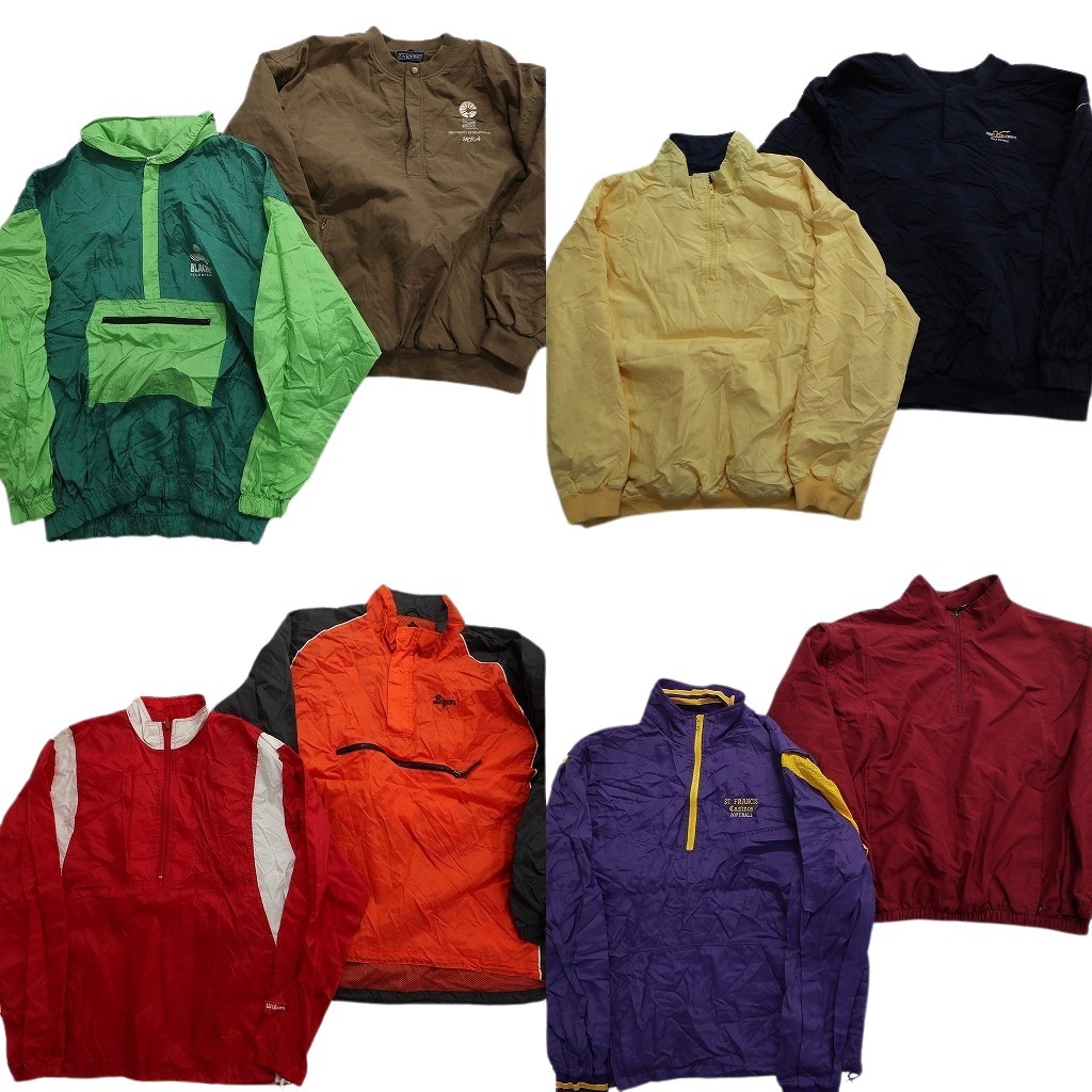 【楽天市場】古着卸 まとめ売り ハーフジップ ジャケット 8枚セット (メンズ XL ) ワンポイント カジュアル MR3436 ...
