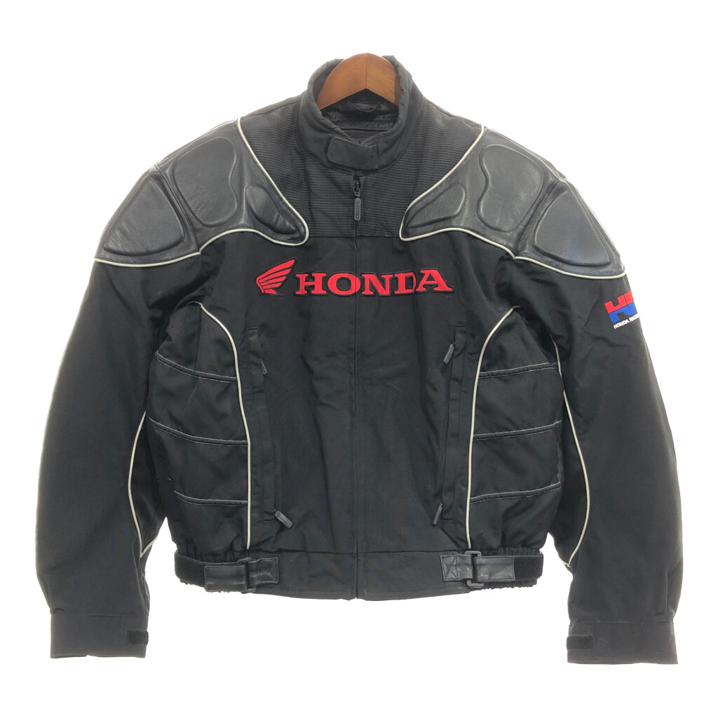 【楽天市場】HONDA RIDER COLLECTION ロゴ レーシングジャケット モーターサイクル バイク サーキット ブラック (メンズ ...
