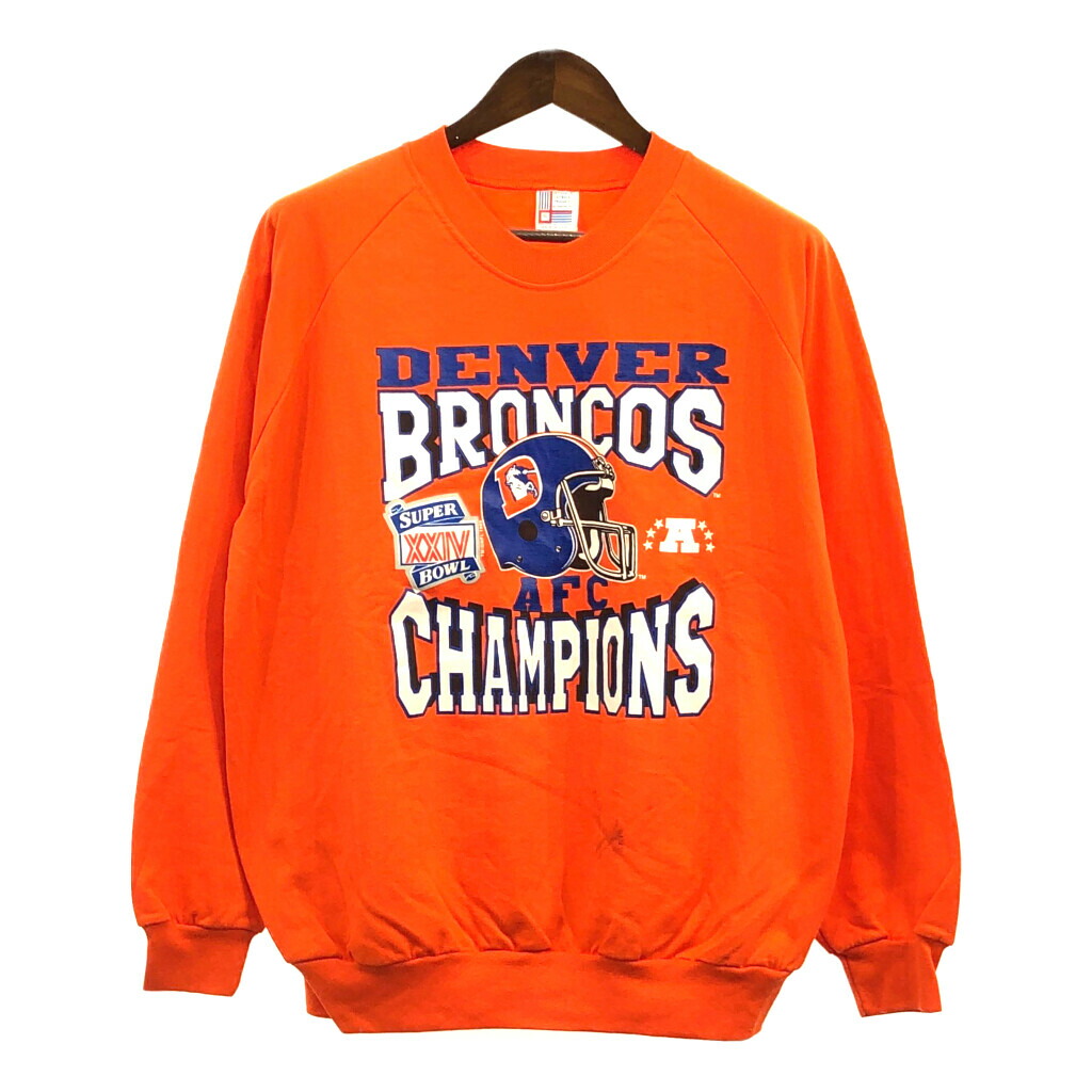 【楽天市場】90年代 USA製 GARAN NFL デンバー・ブロンコス スウェット プロチーム アメフト オレンジ (メンズ XL) 中古 ...