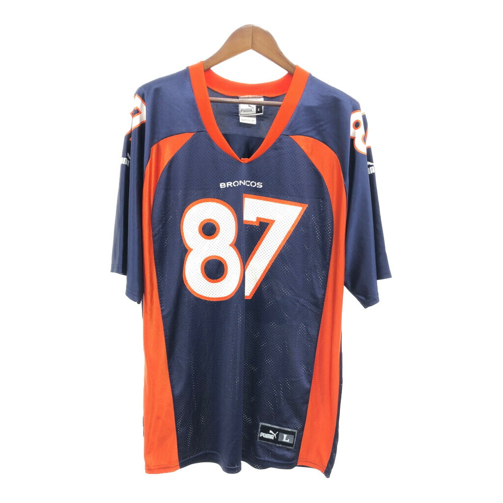 【楽天市場】PUMA プーマ NFL デンバー・ブロンコス ゲームシャツ ユニフォーム プロチーム ネイビー (メンズ L) 中古 古着 ...