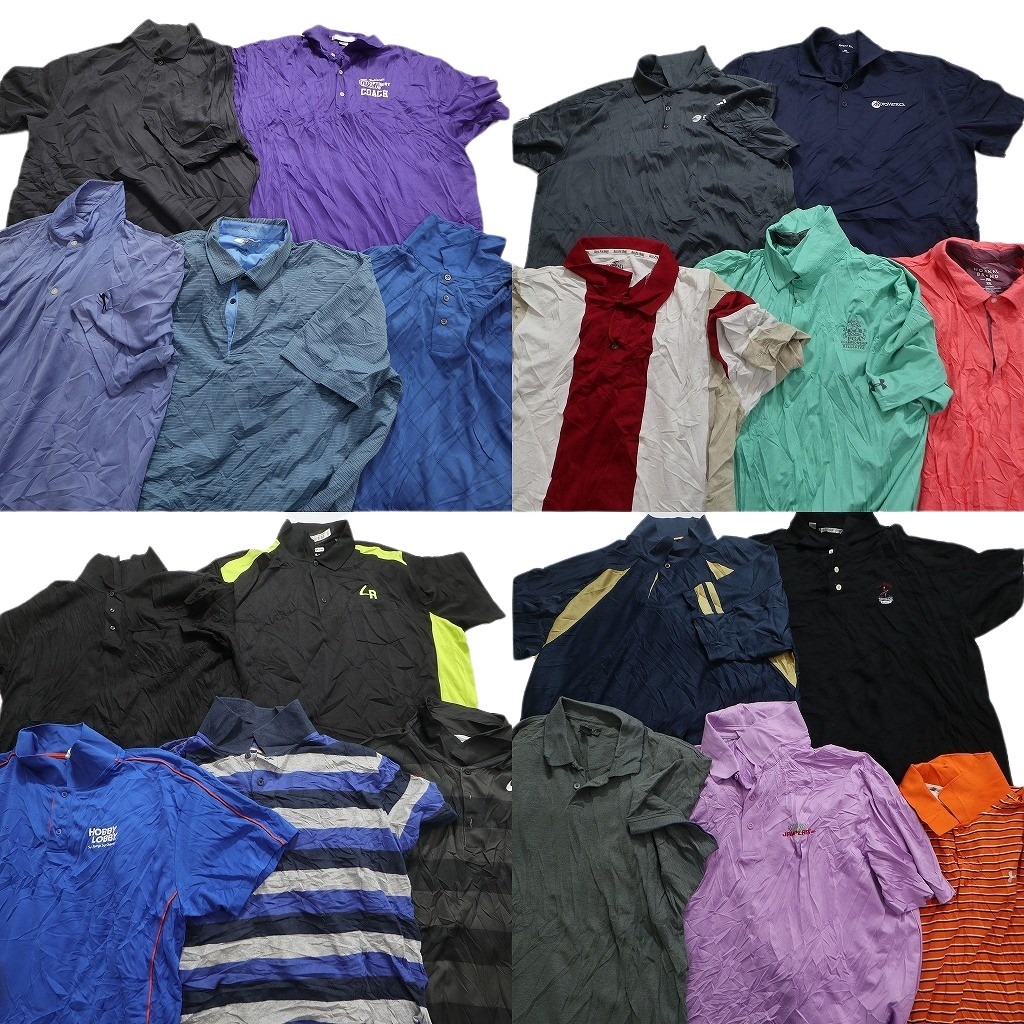 【楽天市場】古着卸 まとめ売り ポロシャツ 20枚セット (メンズ 2XL ) カラーMIX ブラック ネイビー MS9480 ...