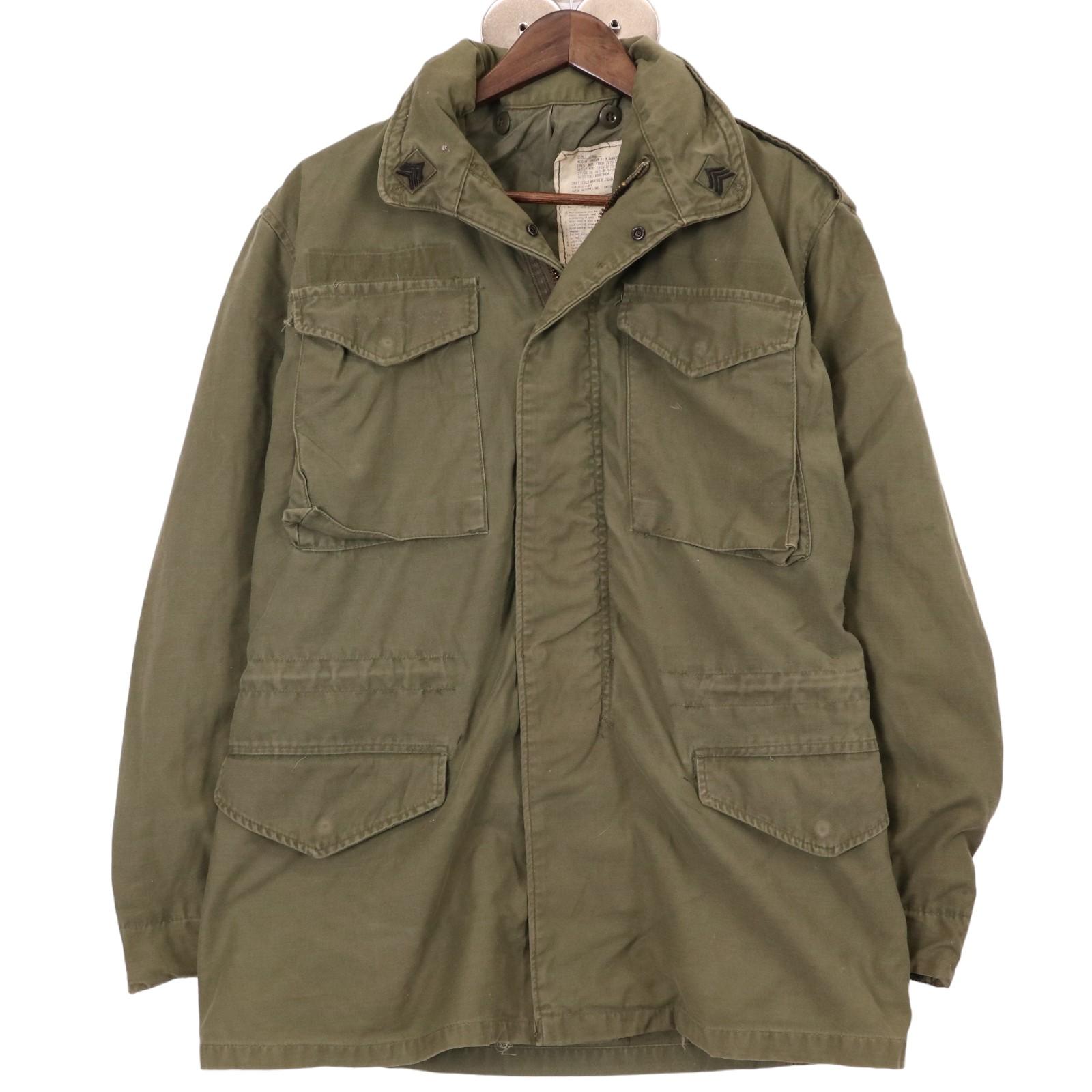 【楽天市場】80年代 米軍実物 U.S.ARMY M-65 フィールドジャケット 3rd ミリタリー Scovillジップ オリーブ (メンズ SMALL LONG S) 中古 古着 ...