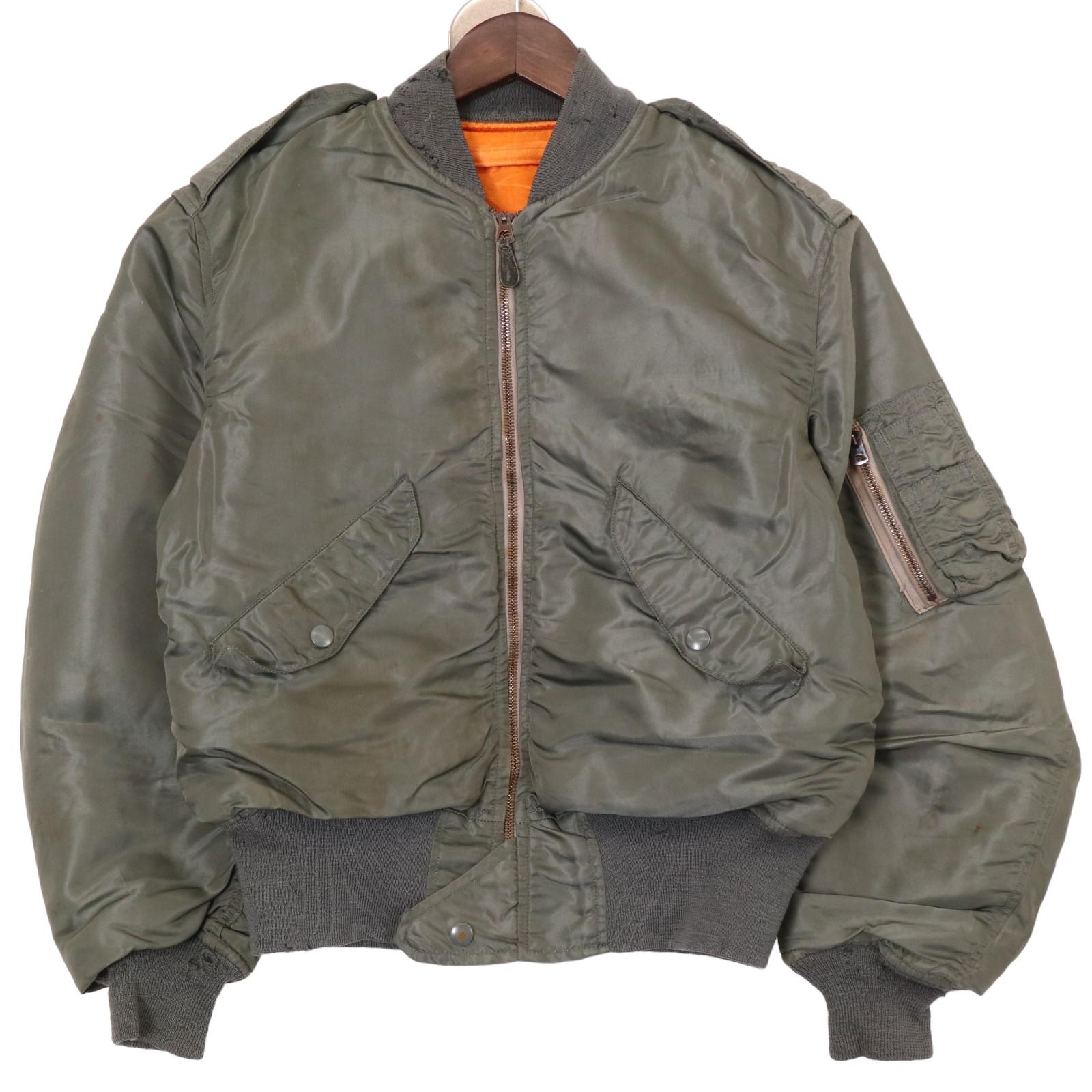 【楽天市場】60年代 米軍実物 U.S.AIRFORCE L-2B フライトジャケット ミリタリー オリーブ (メンズ S) 中古 古着 A0273：YAMAHISA USEDCLOTHINGSHOP