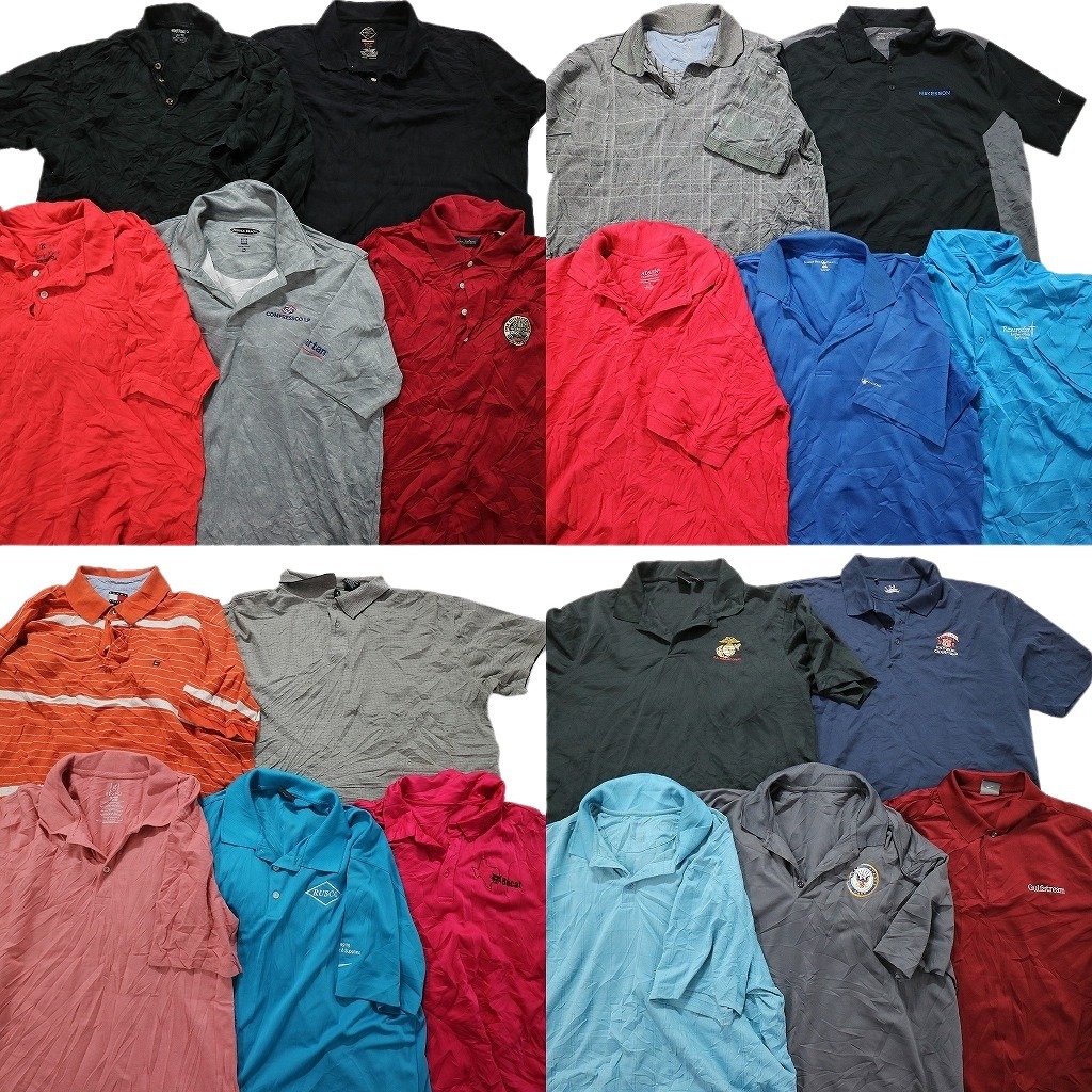 【楽天市場】古着卸 まとめ売り ポロシャツ 20枚セット (メンズ XL ) ナイキ トミーヒルフィガー アンダーアーマー MT8589 ...