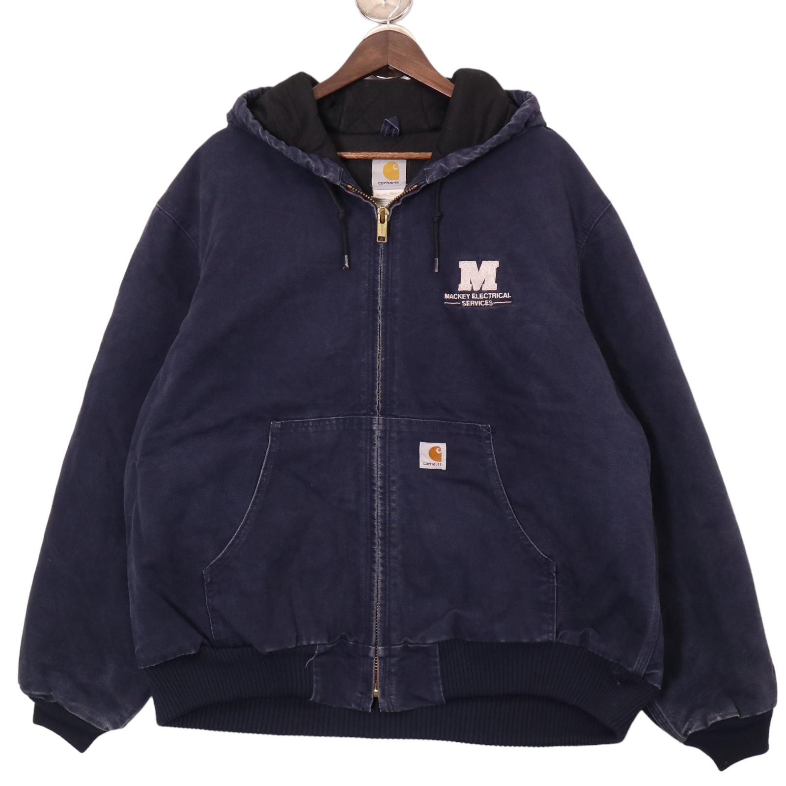 【楽天市場】00年代 Carhartt カーハート アクティブジャケット ワーク ネイビー (メンズ XL) 中古 古着 A0393 ...