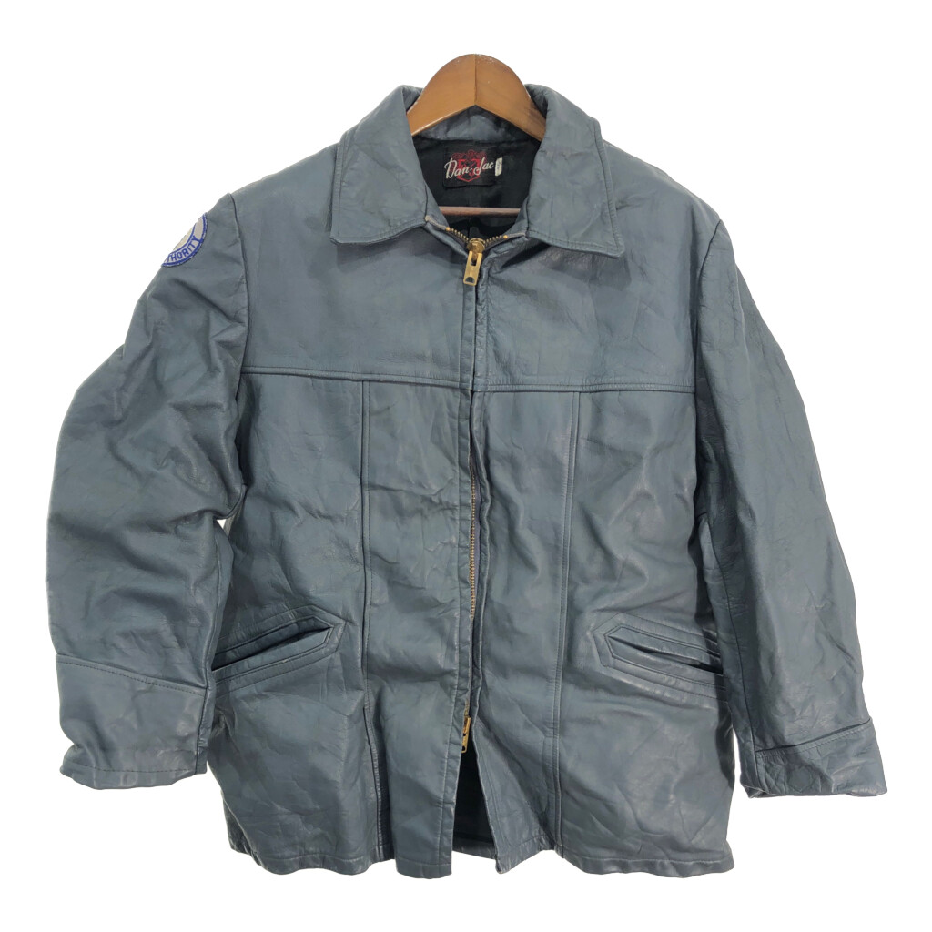 【楽天市場】70年代 Dan-Jac レザージャケット ヴィンテージ ブルー (メンズ 46) 中古 古着 R3583：YAMAHISA ...