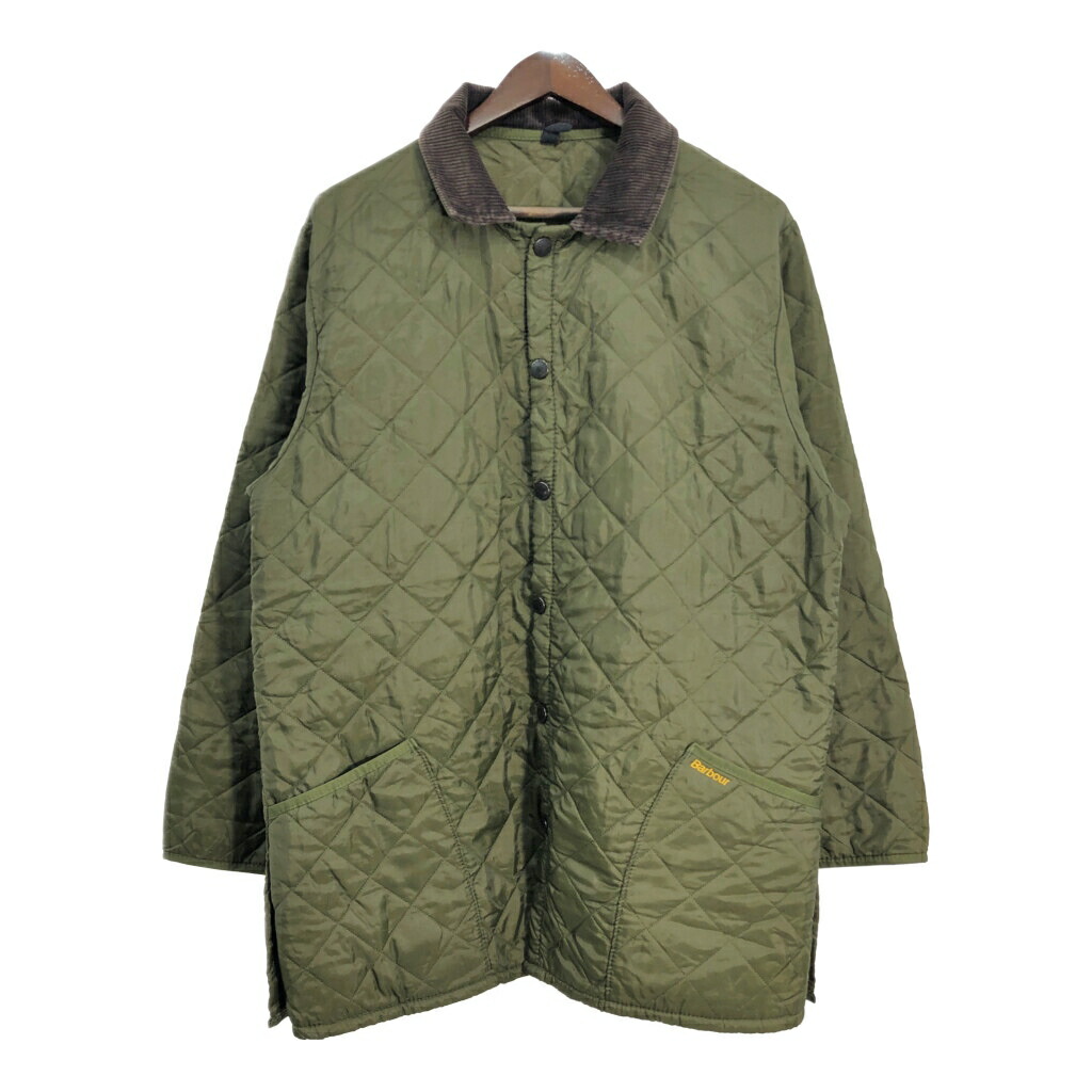 【楽天市場】Barbour バブアー LIDDESDALE リッズデイル キルティング ジャケット カーキ (メンズ L) 中古 古着 ...