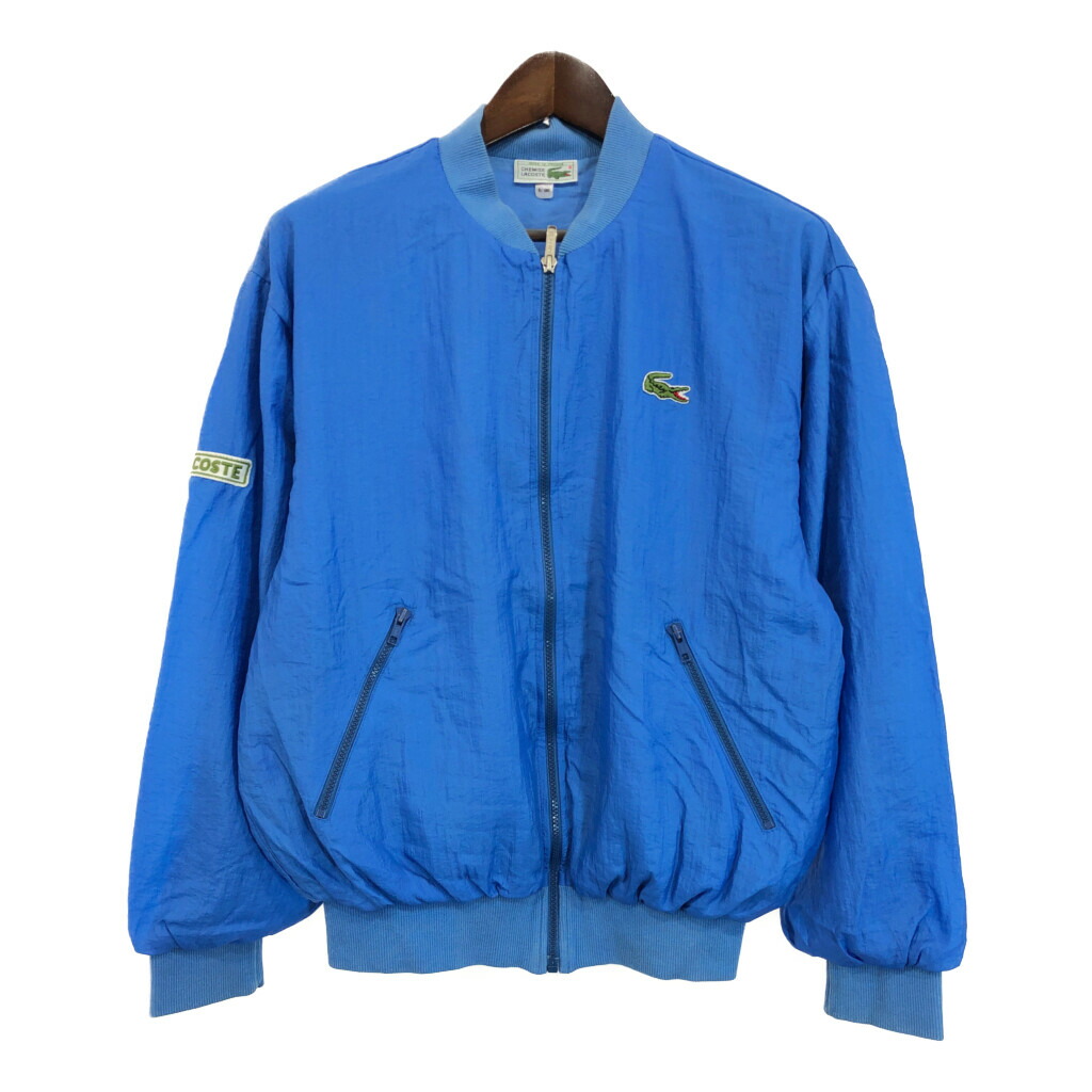 【楽天市場】70年代 フランス製 LACOSTE ラコステ ナイロン ジャケット ブルー (メンズ M相当) 中古 古着 S0350 ...