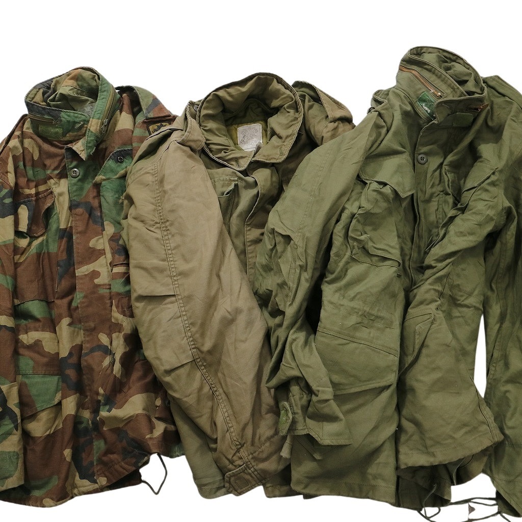 【楽天市場】古着卸 まとめ売り 米軍実物 M-65 ジャケット 3rd ブラスジップ ミリタリー 3枚セット (メンズ S /M ) 80s ウッドランド オリーブ MW3130 ...