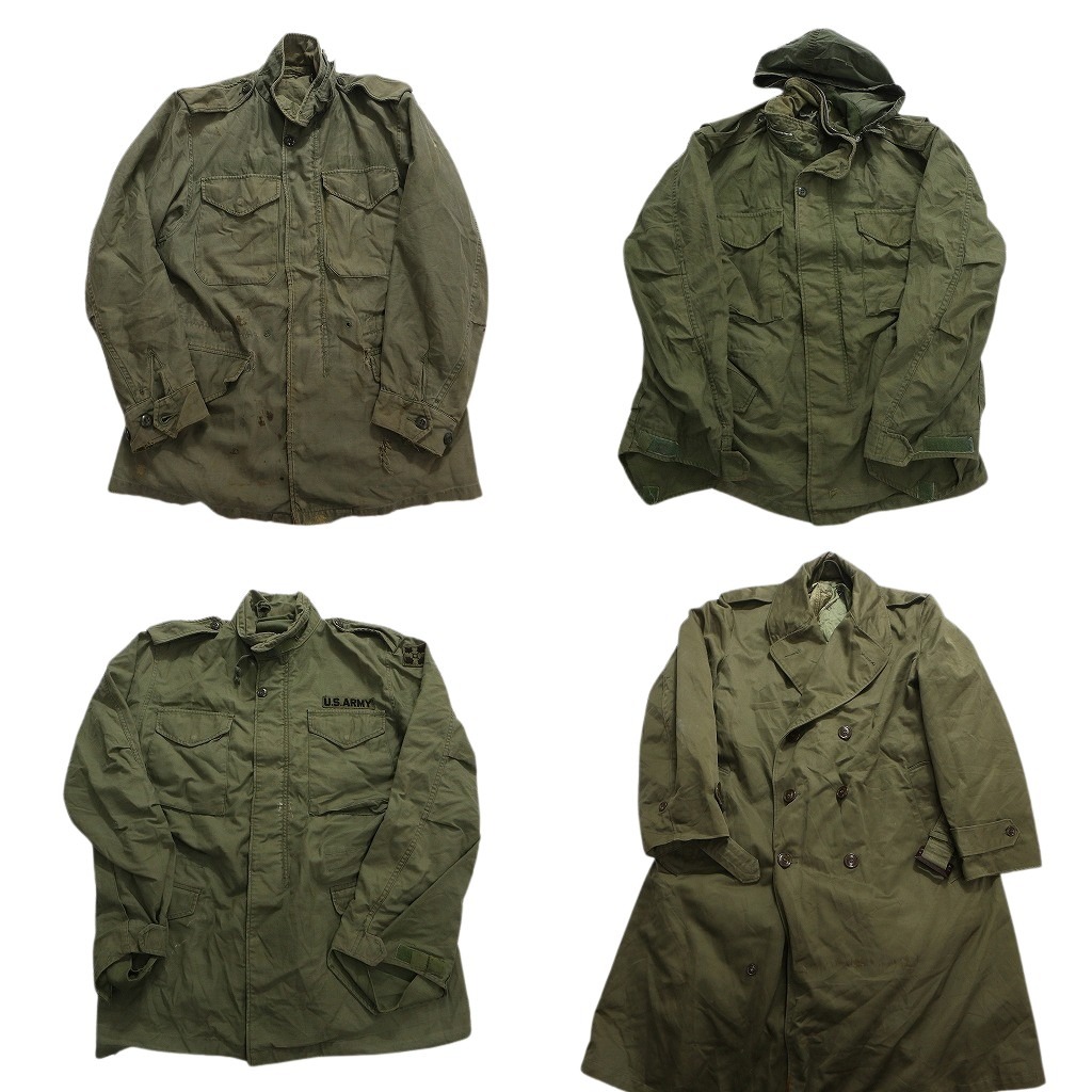 【楽天市場】古着卸 まとめ売り 米軍実物 ミリタリーJKTMIX 4枚セット (メンズ S /M /L ) M51 M65 オーバーコートカーキ ダブルボタン MW8229：YAMAHISA ...