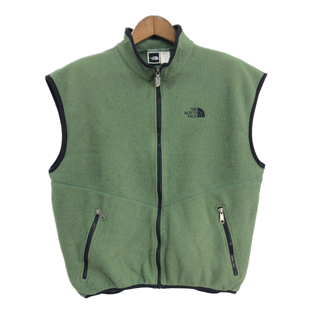 【楽天市場】00年代 USA製 THE NORTH FACE ノースフェイス フリースベスト アウトドア グリーン (メンズ XL) 中古 ...